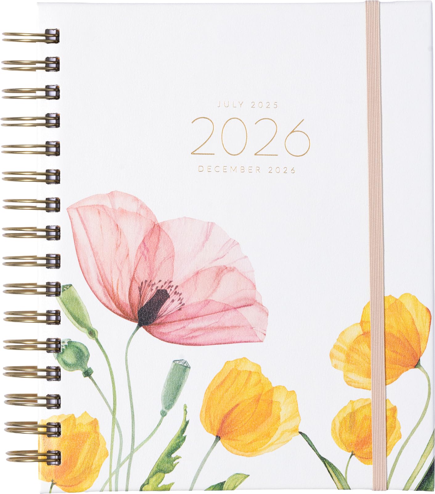 Eccolo 2025-2026 Spiral Fun Planner - Transparent Floral