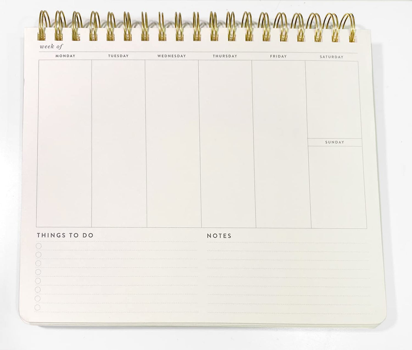 Eccolo The Weekly Plan Undated Spiral Planner