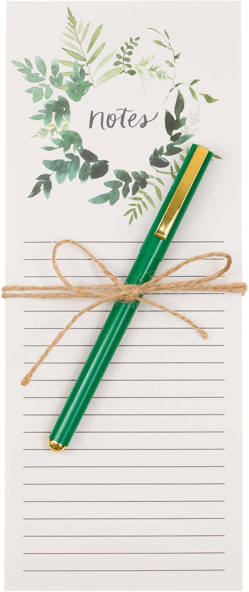 Eccolo Fern Notepad & Pen Gift Set