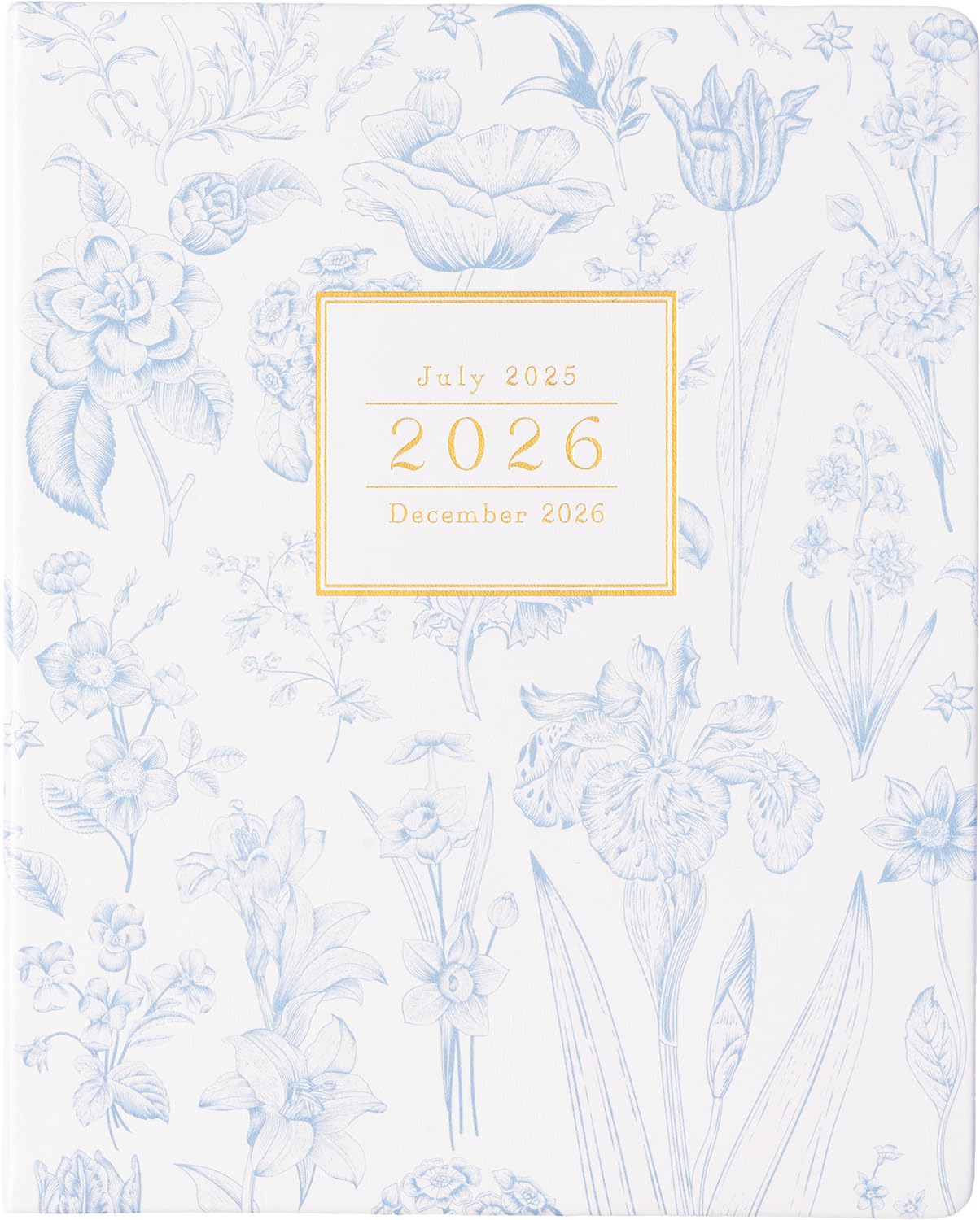 Eccolo 2025-2026 Mint Floral Large Bound Planner