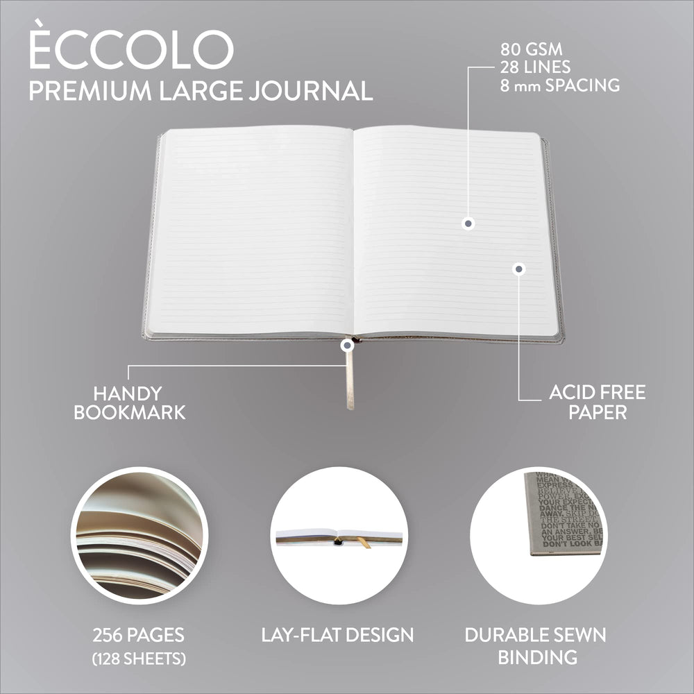Eccolo Be Bold Grey Journal