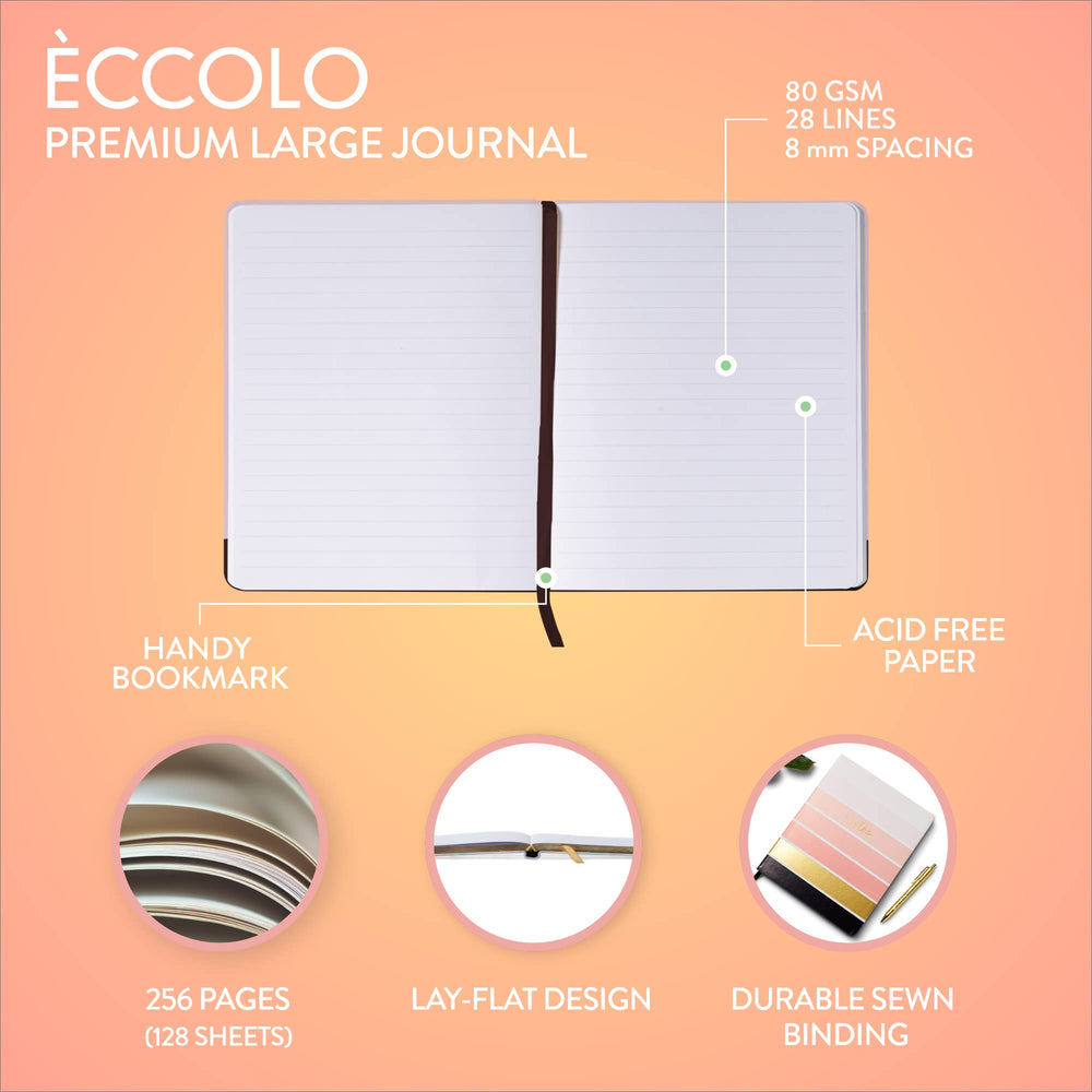 Eccolo Pink & Gold Ombre Journal