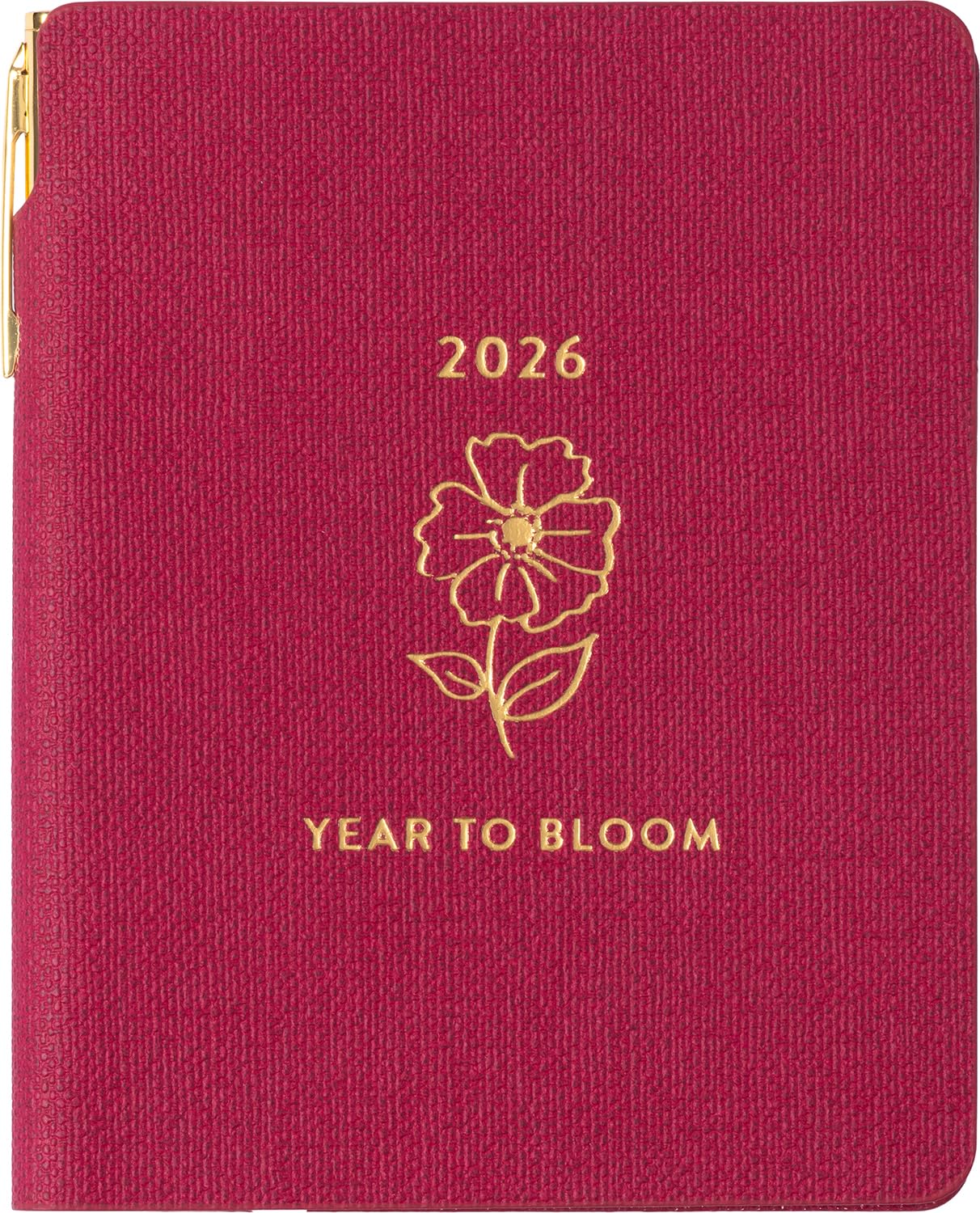 Eccolo 2025-2026 Pink Floral Pocket Weekly Planner