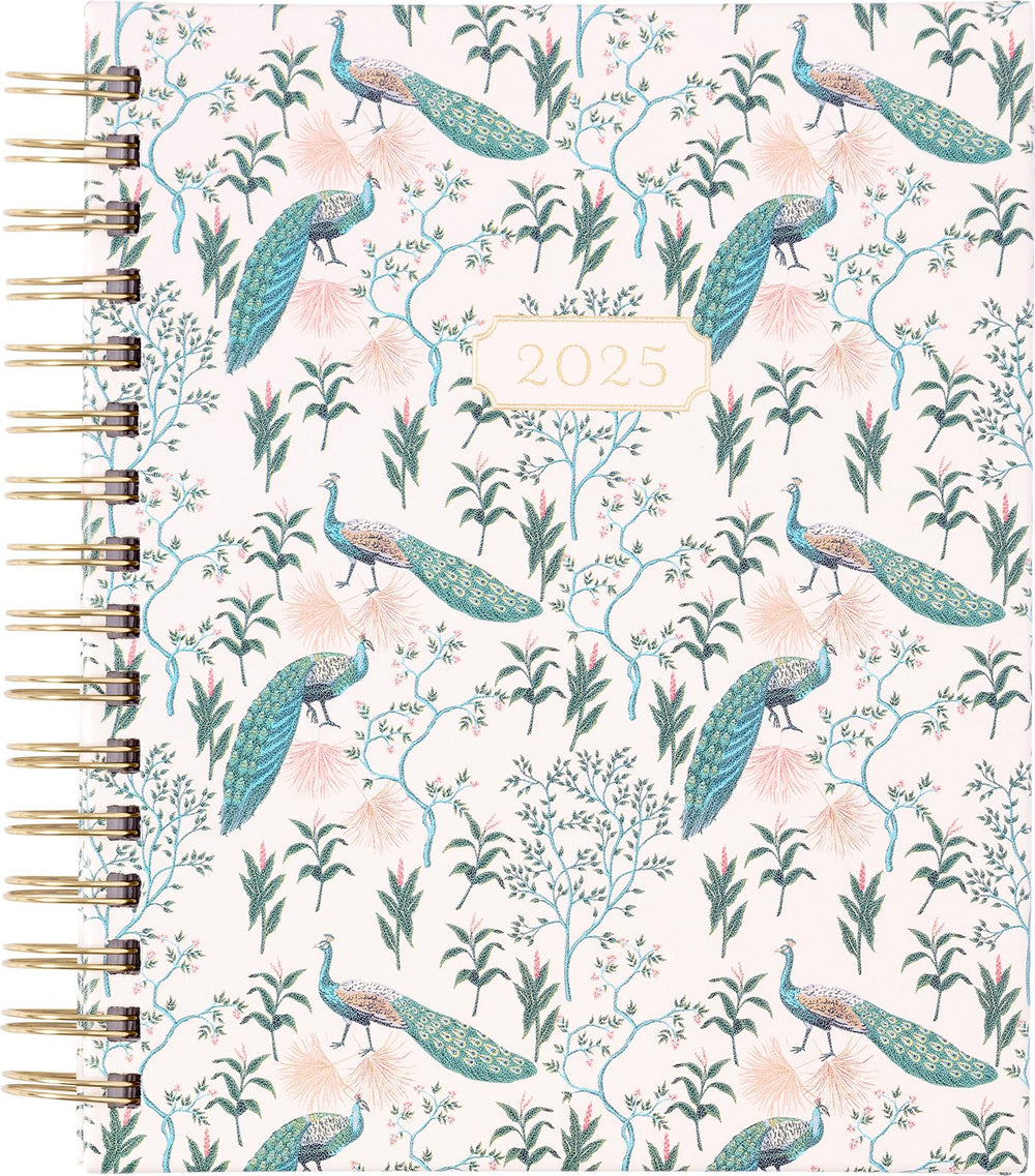 Eccolo 2025 Peacock Spiral Fun Planner